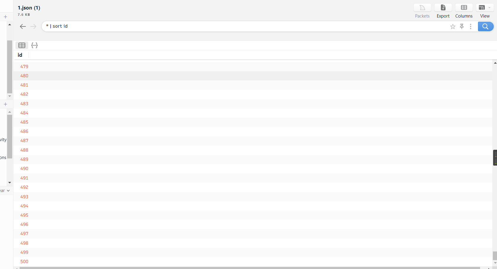 brim can only display the first 500 rows of data · Issue #2624 · brimdata/zui · GitHub