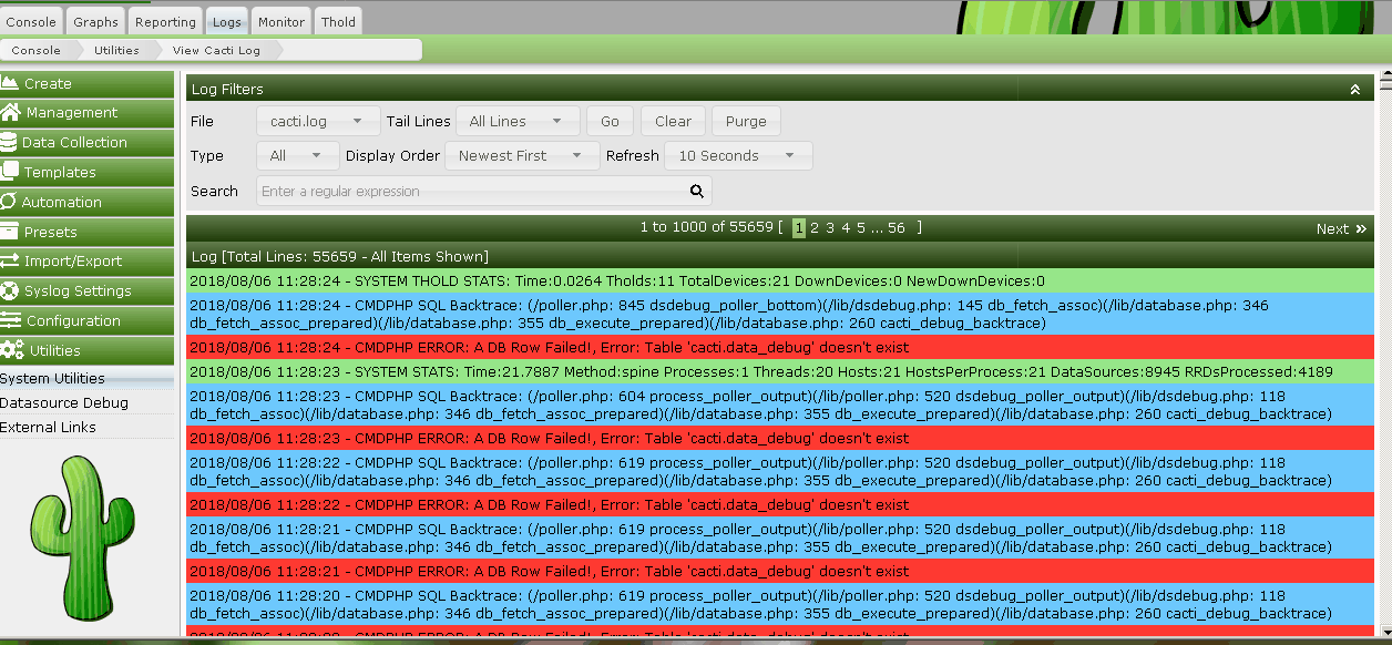 [1.2.0] Access to log · Issue #1792 · Cacti/cacti · GitHub
