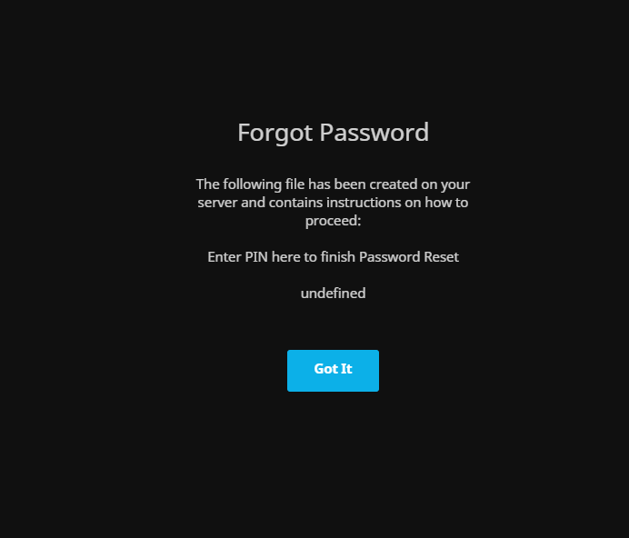 User password reset undefined · Issue #6093 · jellyfin/jellyfin · GitHub