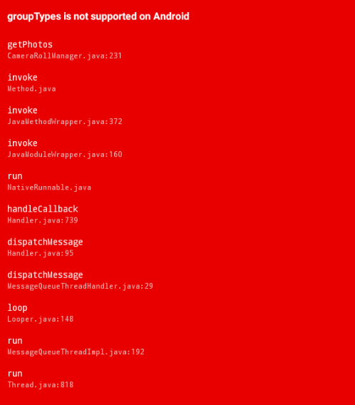 ImagePicker报错 "groupTypes is not supported on Android" · Issue #264 · ant-design/ant-design ...