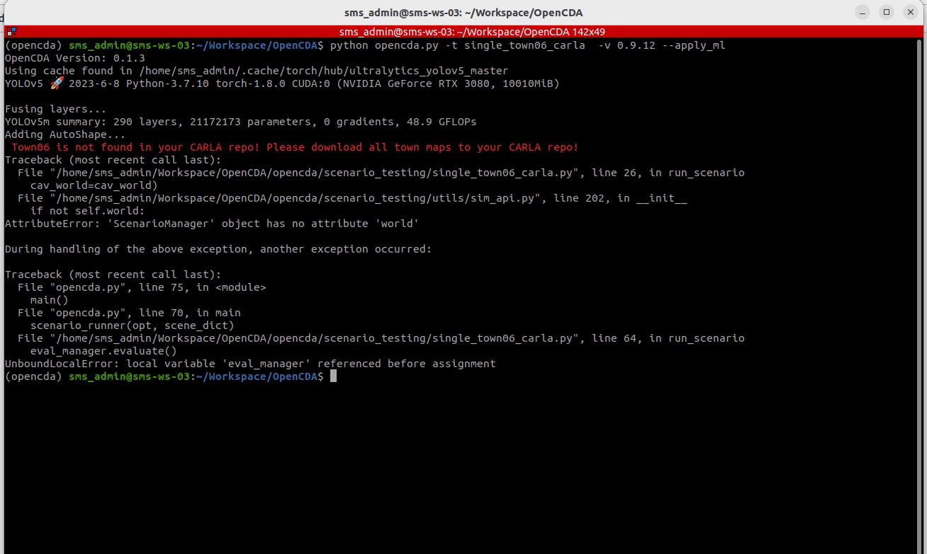 Insallation Problems (local installation and docker) · Issue #209 · ucla-mobility/OpenCDA · GitHub