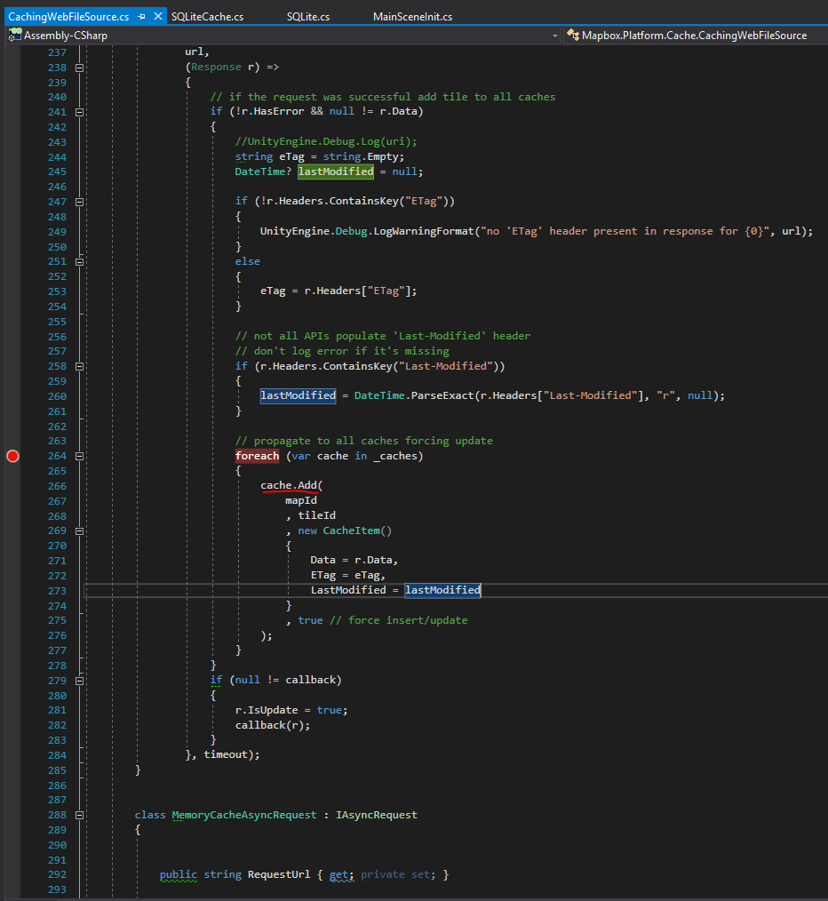 Never-ending SQLite calls crashes application · Issue #1297 · mapbox/mapbox-unity-sdk · GitHub