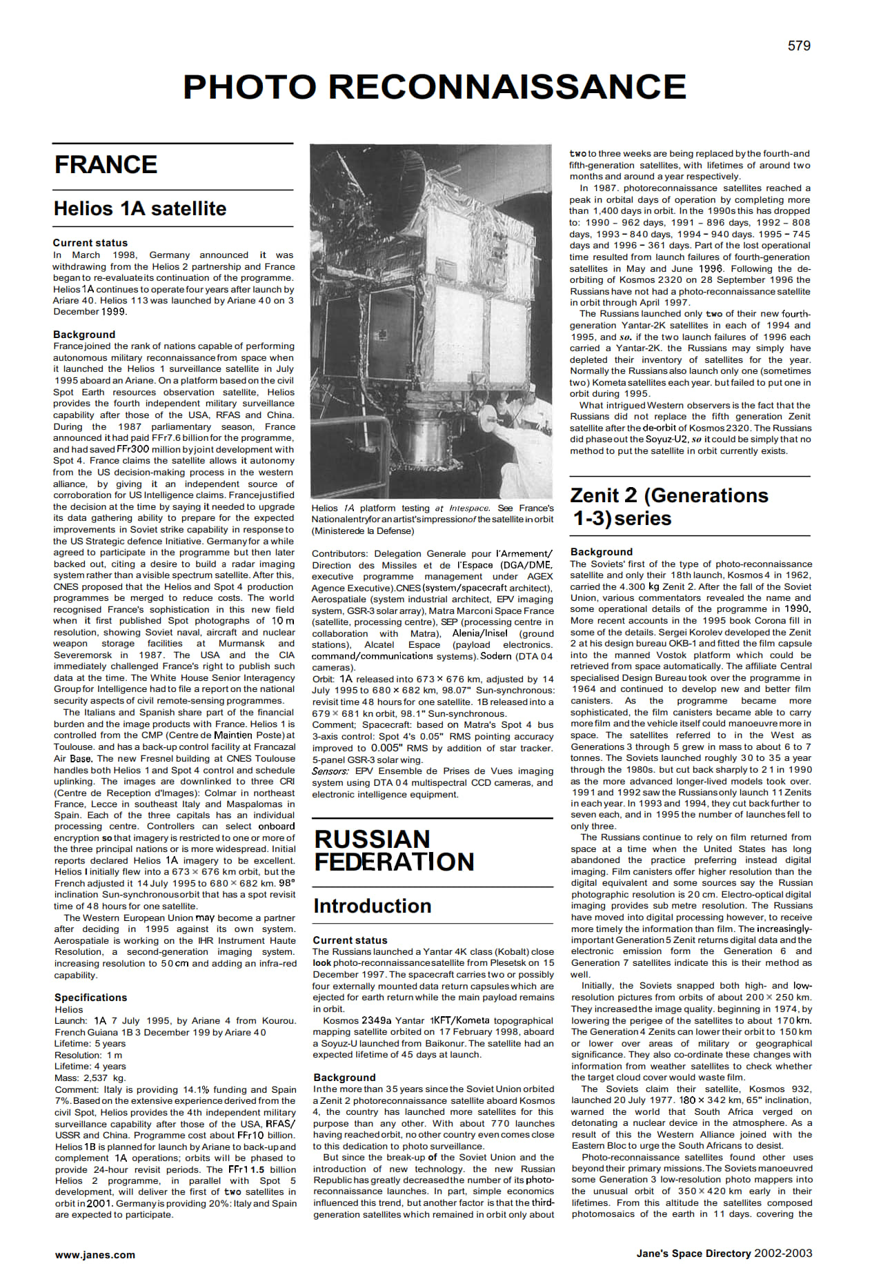 France, satellite, Helios 1B update + Helios 1A (1995) · Issue #3940 ...