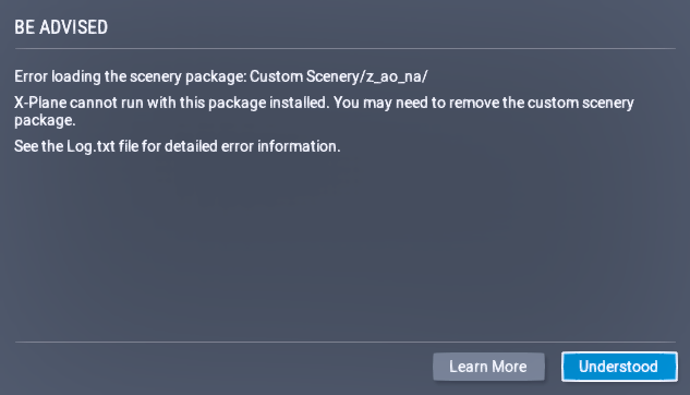 xplane 12 cant run with this scenery package installed, (North America) · Issue #377 · kubilus1 ...