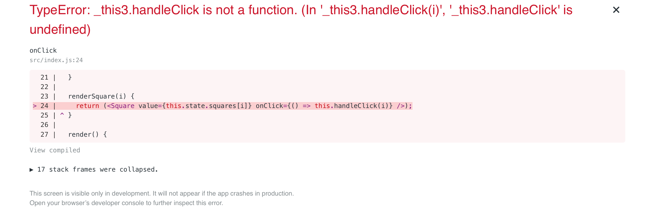 Add proper error description in tutorial · Issue #1867 · reactjs/react ...
