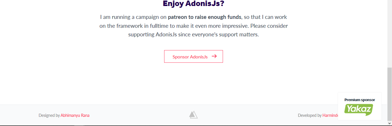 Premium Sponser tag obscures footer content · Issue #36 · adonisjs/legacy.adonisjs.com · GitHub