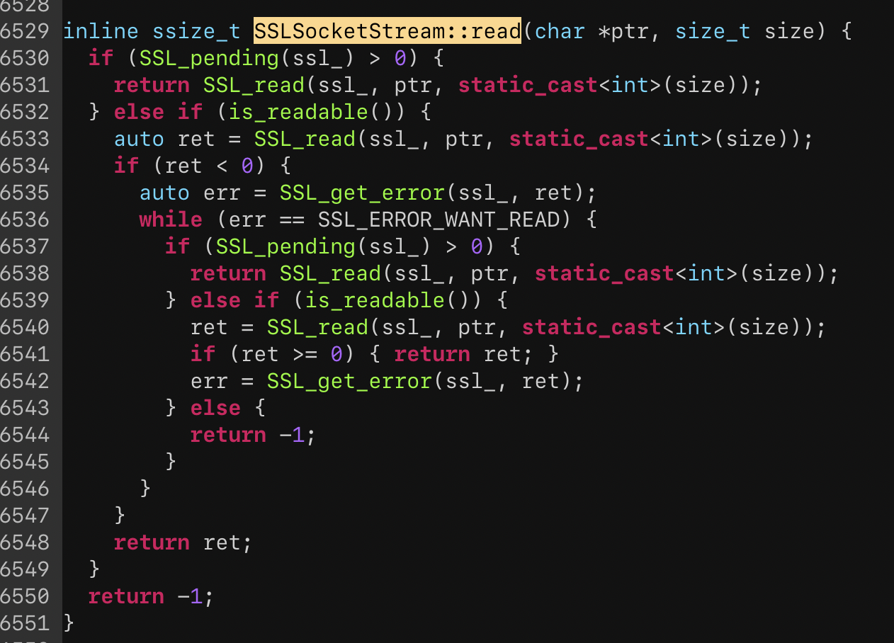 SSLSocketStream::read Problem · Issue #873 · yhirose/cpp-httplib · GitHub