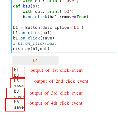 dynamically register/unregister on_click() event does not give expected ...