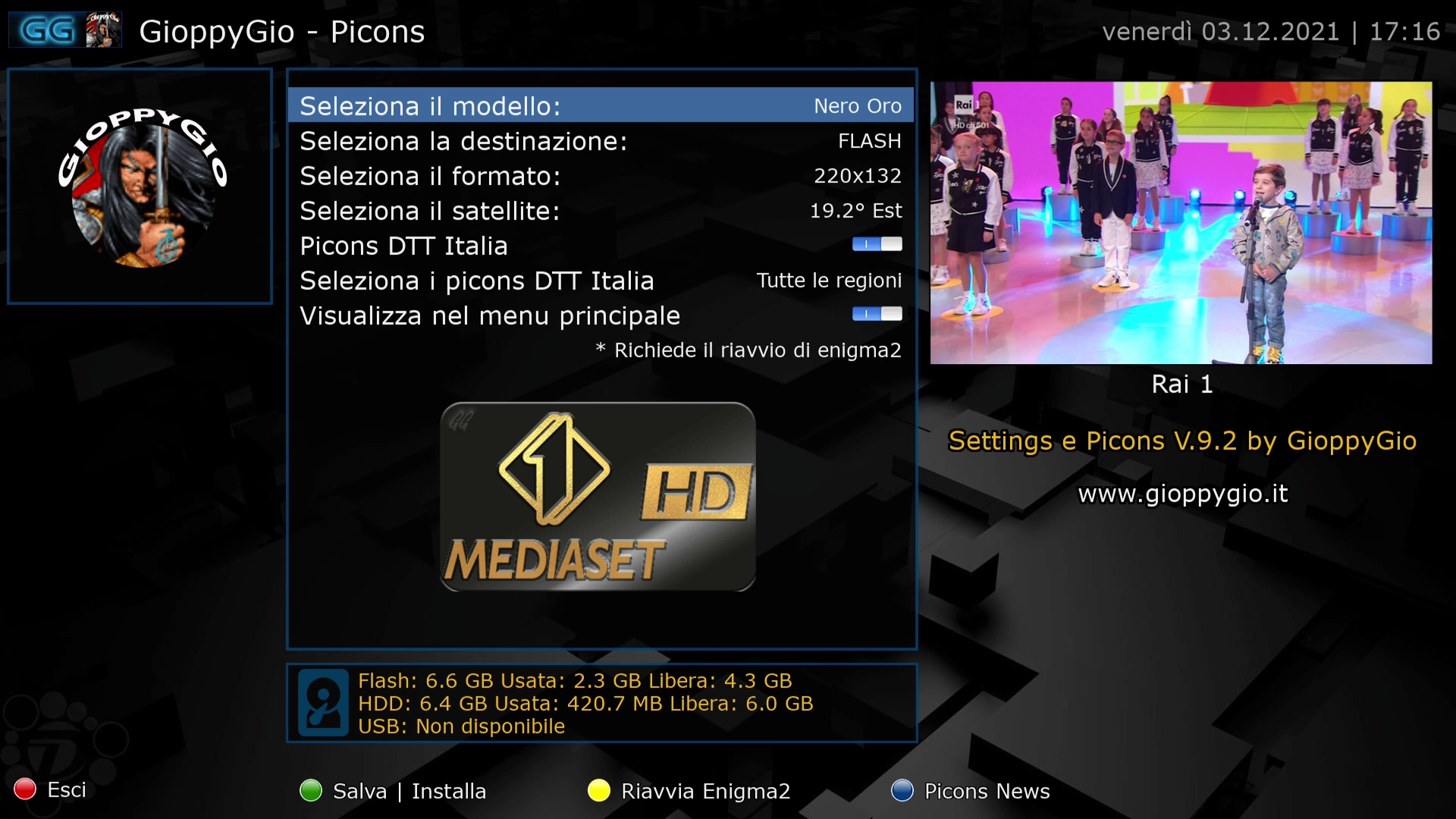 GitHub - m4dhouse/GioppyGio: GioppyGio Settings & picons (py2/3)