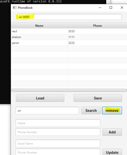 GitHub - uriya66/PhonebookController: Phonebook controller by JavaFX