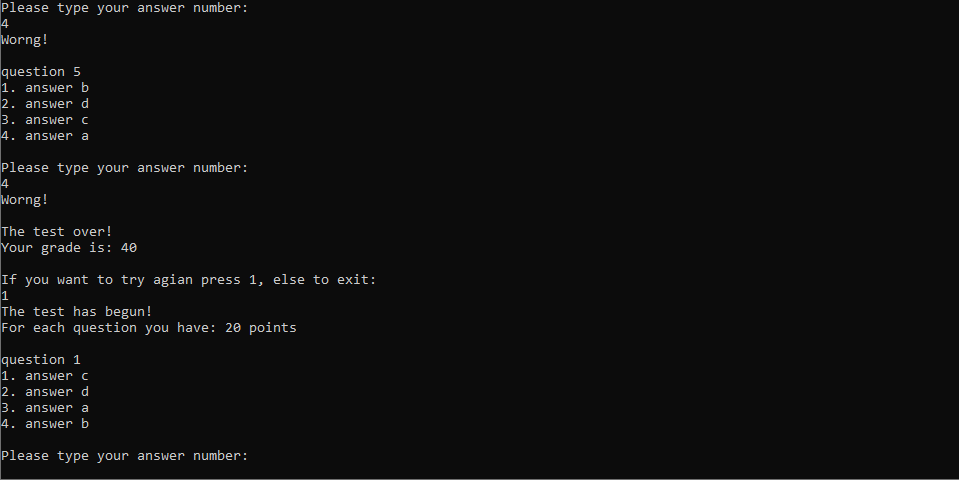 GitHub - uriya66/MultipleChoiceTest: Multiple choice test so each ...