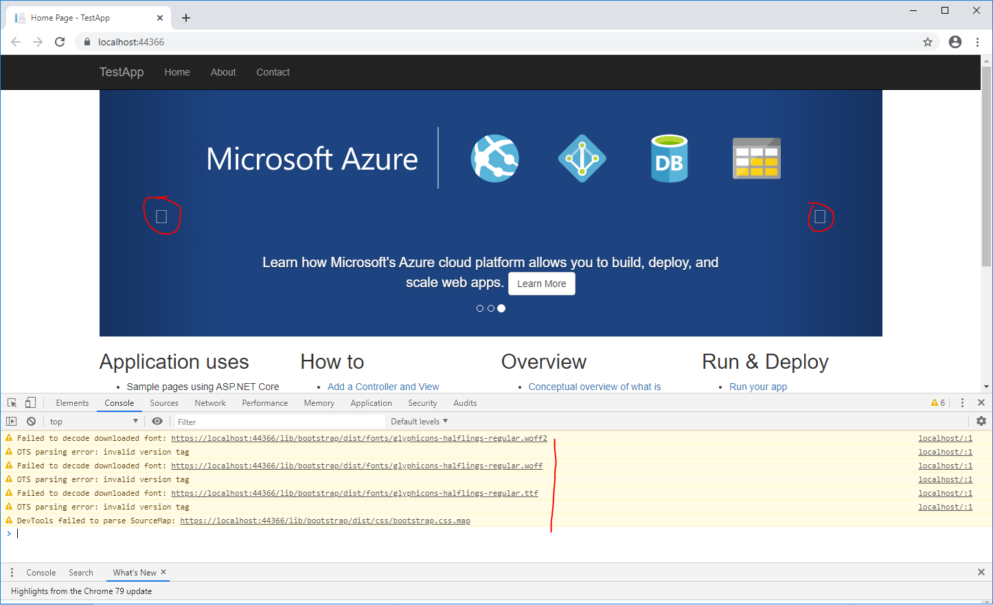 Identity scaffolding and "OTS parsing error: invalid version tag" · Issue #17693 · dotnet ...