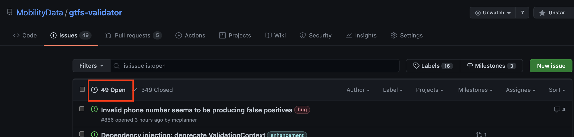 Bug Erroneous Open Issue Count · Issue 2073 · Octokit Octokit Js · Github