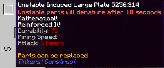 Recipes for Tinkesrs' Construct from gregtech Unstable ingots is not ...
