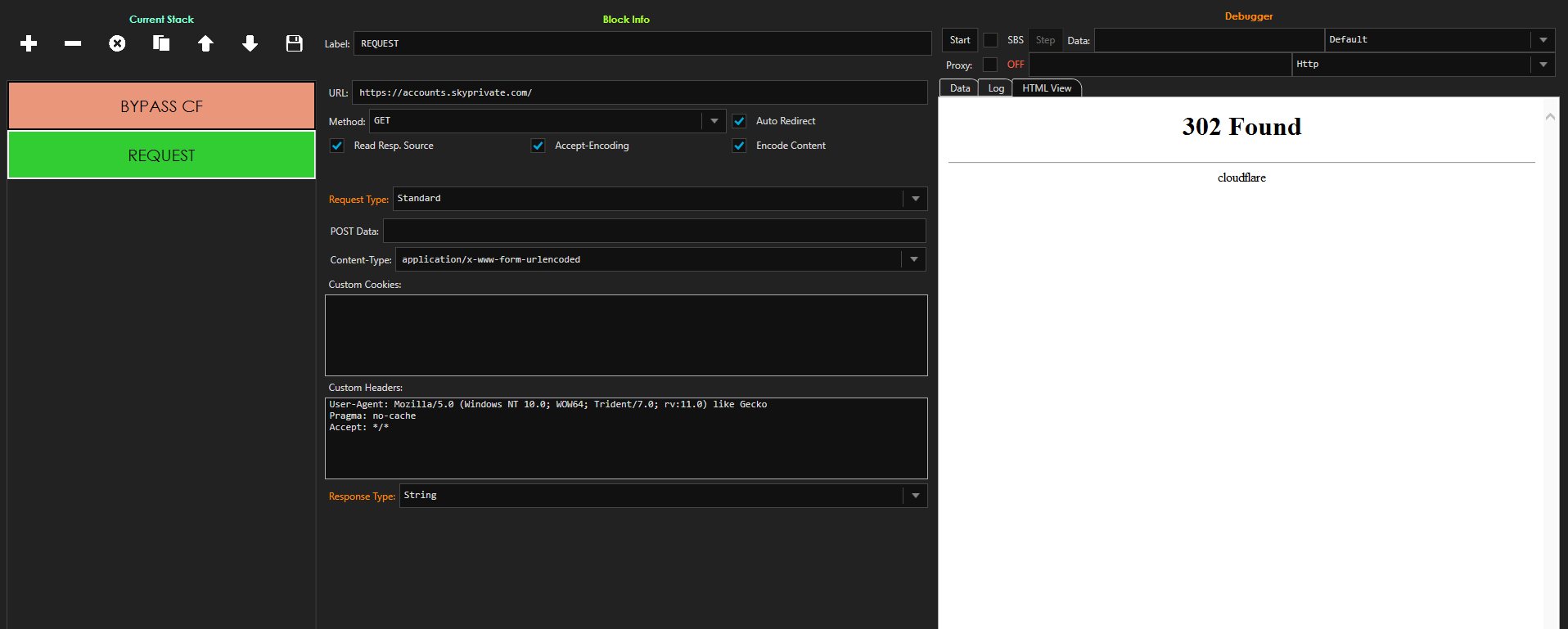Bug Cloudflare Bypass Does Not Work Correctly · Issue 435
