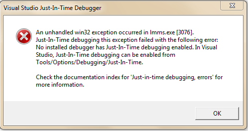 LMMS Keeps crashing but finally showed an error. · Issue #4596 · LMMS/lmms · GitHub