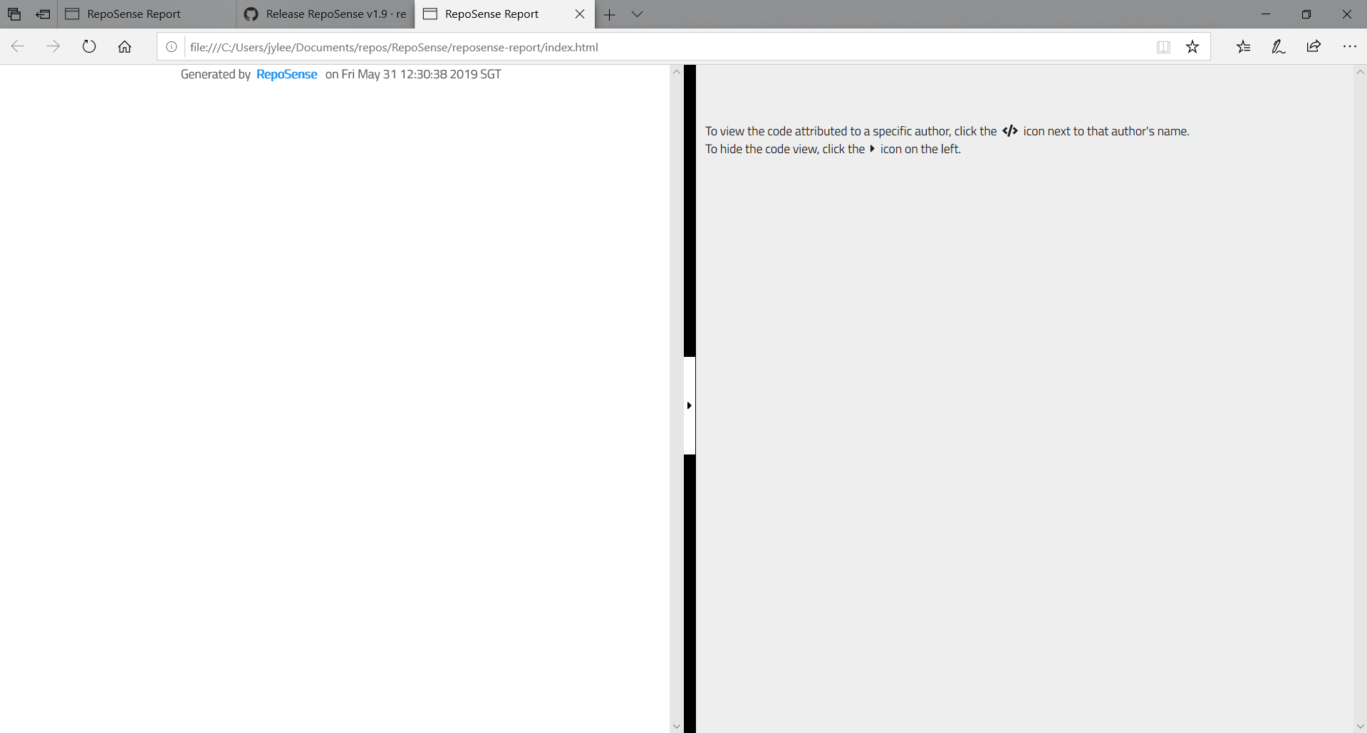 Compatibility issue with Microsoft Edge · Issue #721 · reposense/RepoSense · GitHub
