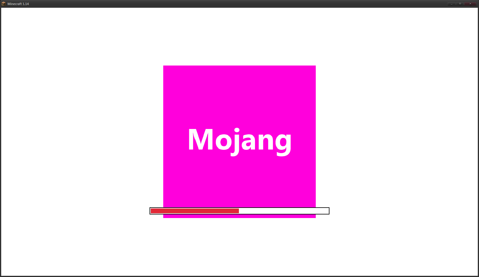 [1.14 Pre 6 - 1.14-2 Pre 7] Mojang splash screen doesn't replace white ...