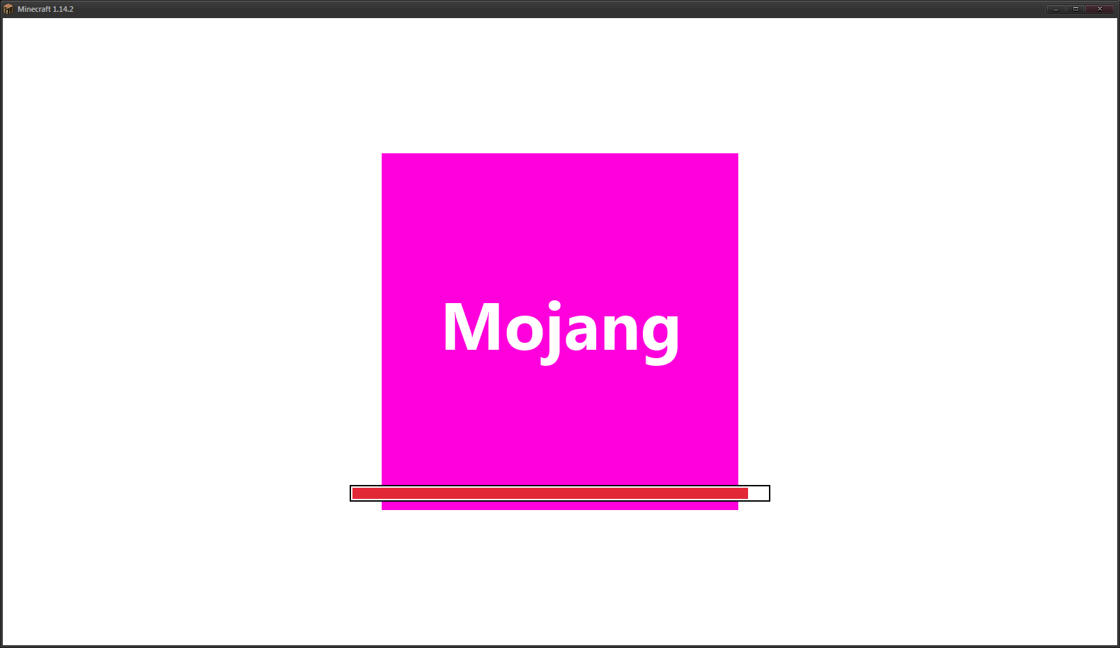 [1.14 Pre 6 - 1.14-2 Pre 7] Mojang splash screen doesn't replace white ...