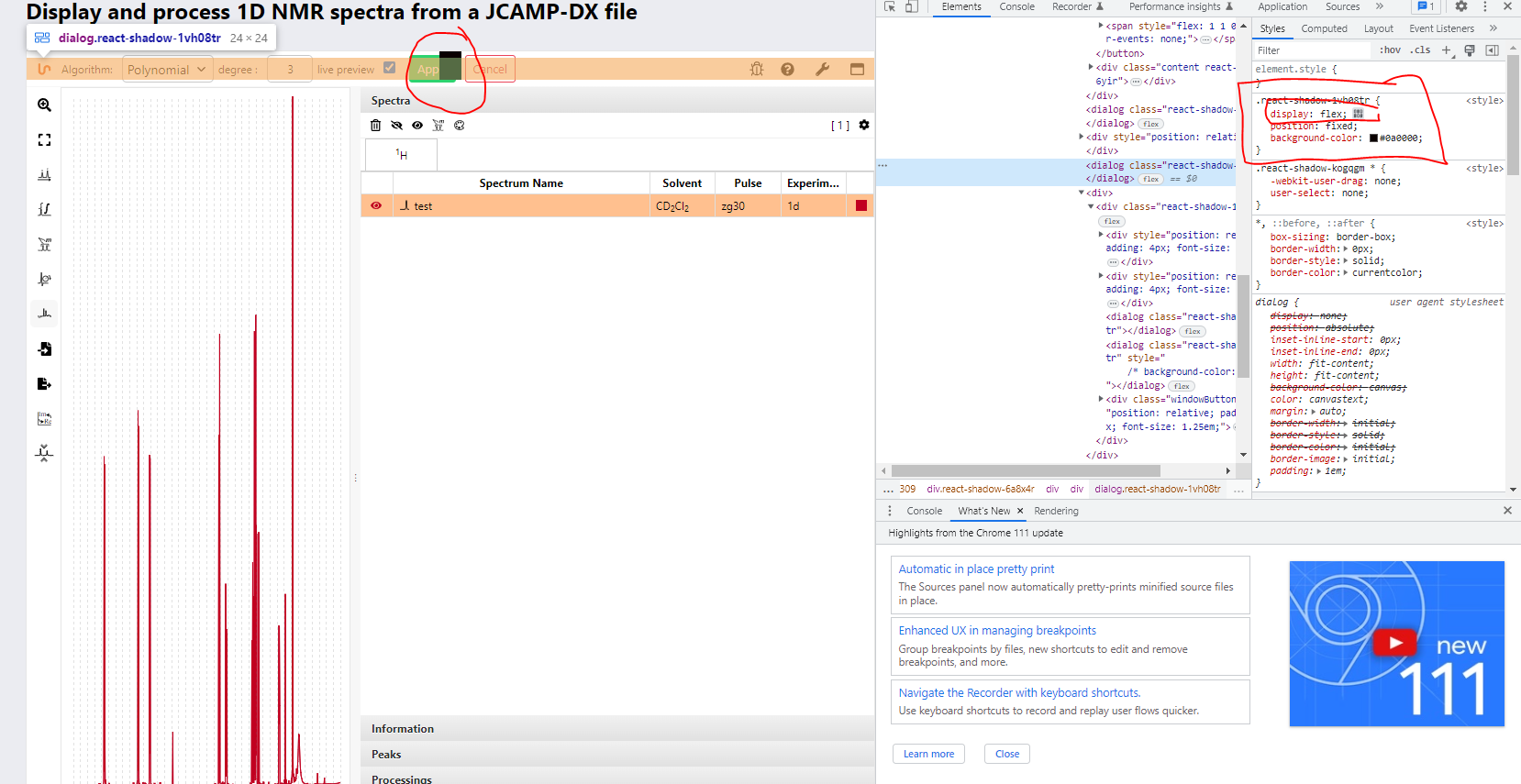 Why We Need To Set Displayflex Over The Dialog Element · Issue 459