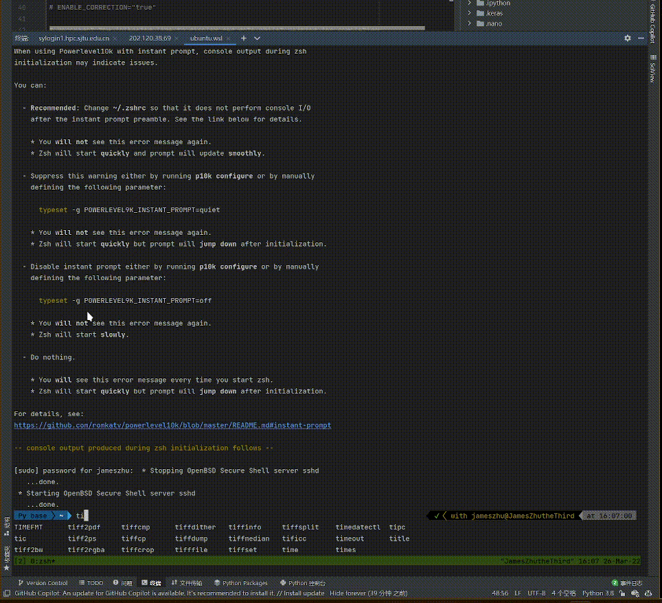 Display error when using tmux · Issue #1814 · romkatv/powerlevel10k · GitHub