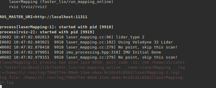 作者你好，我使用你的项目过程中将velodyne替换成Robosense的激光雷达，同时也参考了LiDAR_IMU_Init项目进行了改写。但还是报了以下错误，不知道如何修改，麻烦指导一下 ...