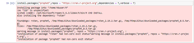 warning: non-zero exit status while installing prophet and rstan in Azure notebooks · Issue #684 ...