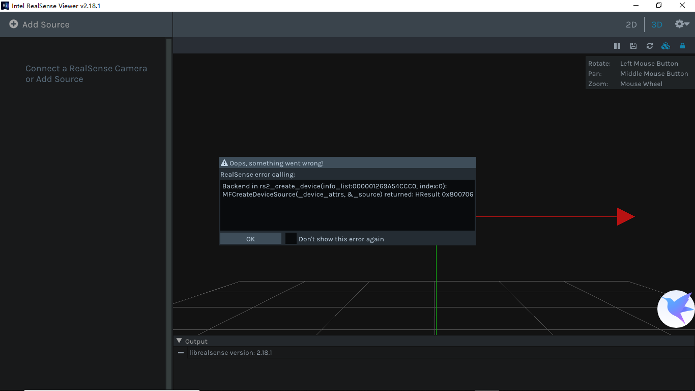 Cannot use Intel RealSense Viewer! · Issue #3481 · IntelRealSense/librealsense · GitHub