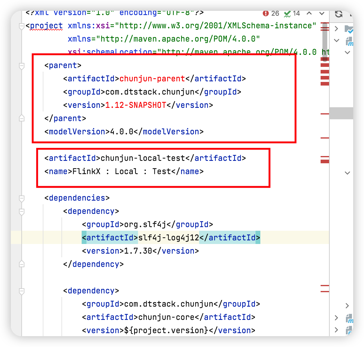 [Bug][Local-Test] The pom file of module 'local-test' depends wrong ...