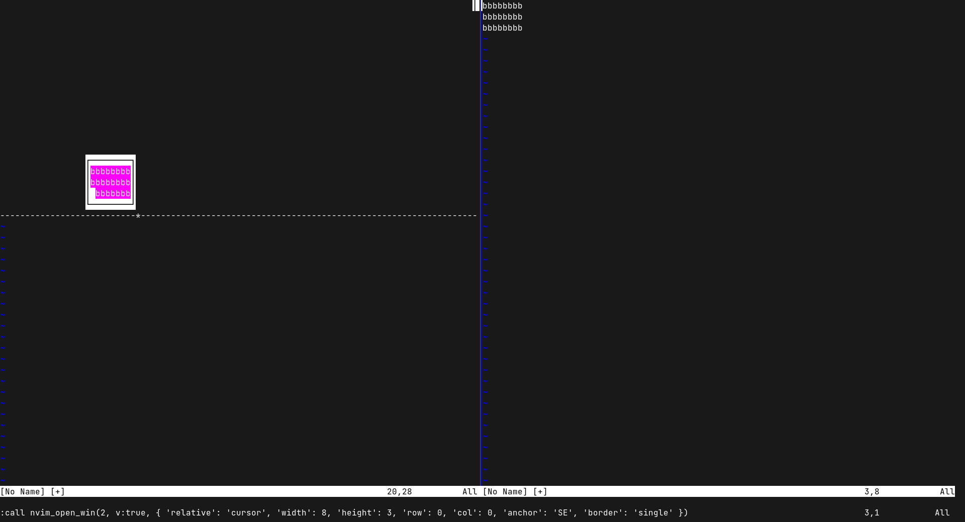 nvim_open_win(): behavior of south and east `anchor` is inconsistent across different `border ...