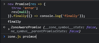 zone.js Promise.finally behavior different from native · Issue #43206 · angular/angular · GitHub