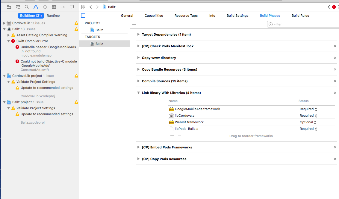 Admob+Construct 3 - Umbrella Header "GoogleMobileAds.h" not found" · Issue #1231 · Scirra ...