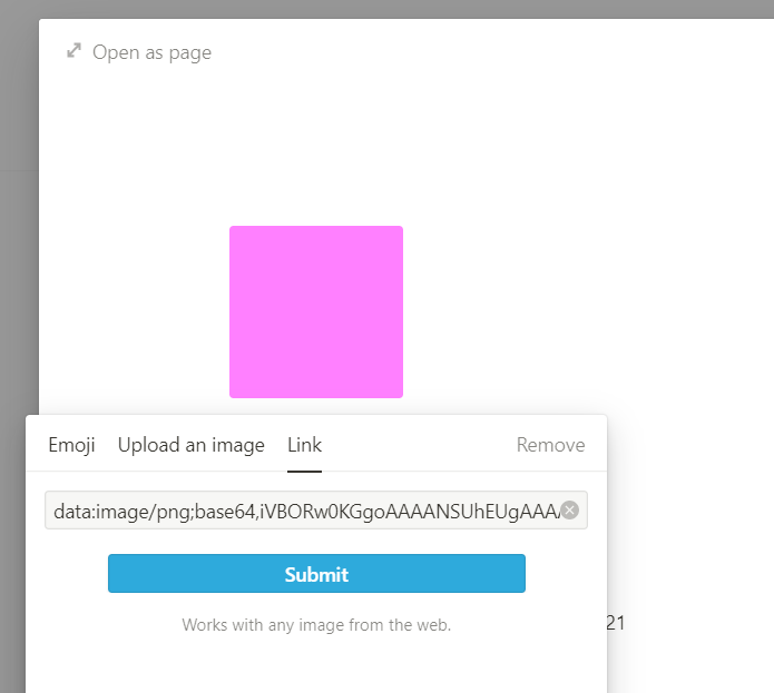 Can't use base64 image for icon · Issue #193 · makenotion/notion-sdk-js · GitHub