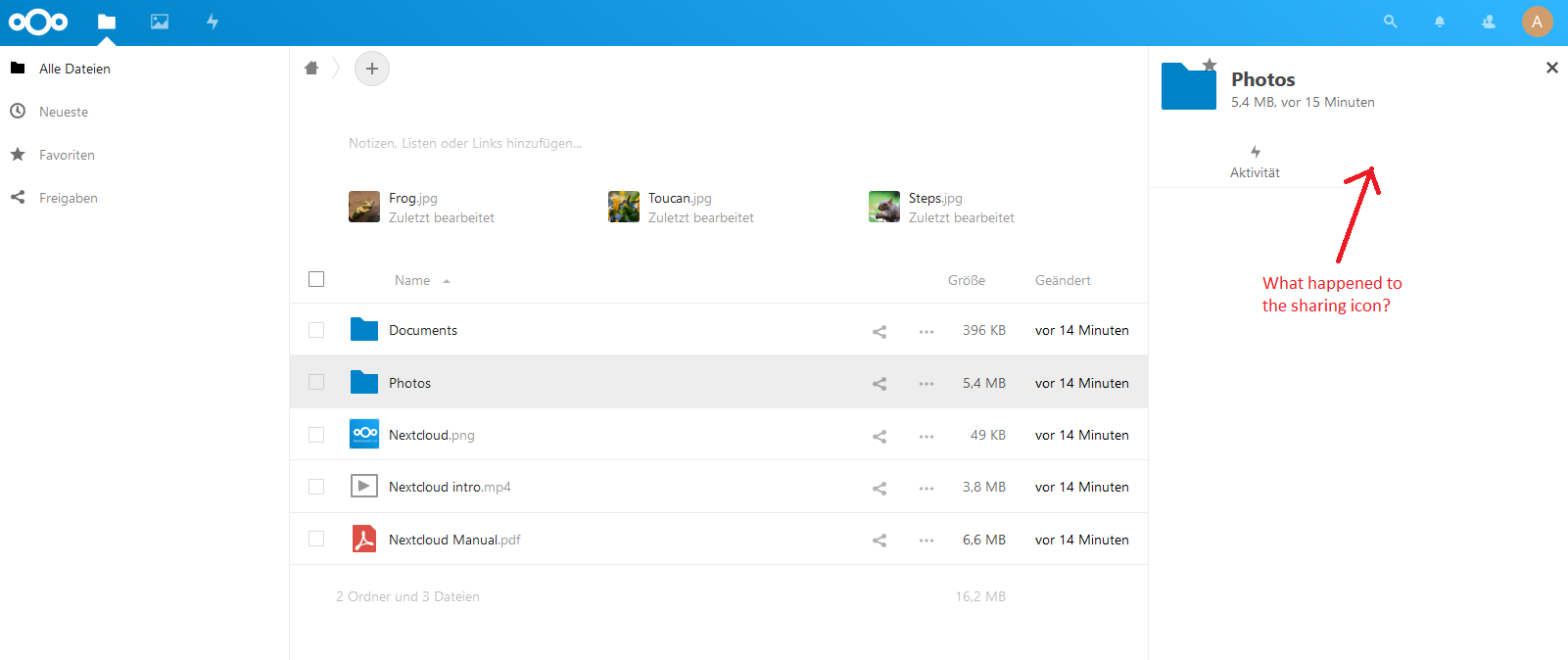 File sharing between users not available in 18.0.3 · Issue #20302 · nextcloud/server · GitHub