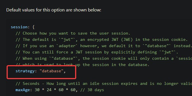 Documentation | Session strategy option · Issue #3224 · nextauthjs/next-auth · GitHub