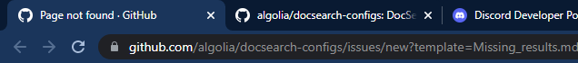 Link not updated after Algolia archived docsearch-configs · Issue #5703 · discord/discord-api ...