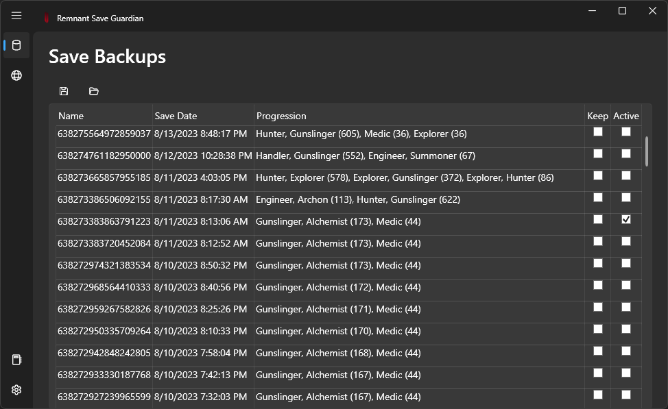 GitHub - Razzmatazzz/RemnantSaveGuardian: Tool to backup your saves and view your world rolls