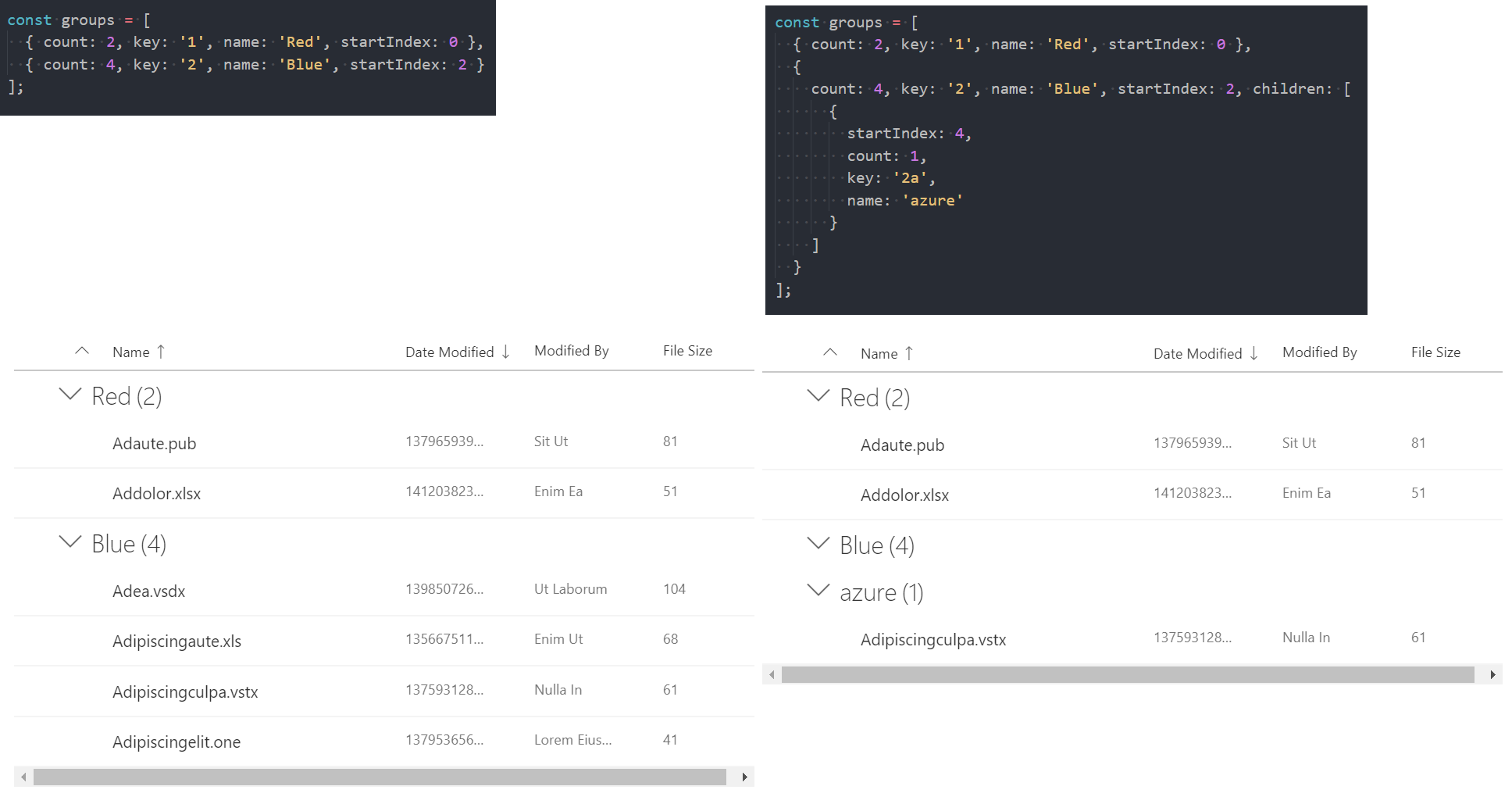 DetailsList: Ungrouped items not rendered · Issue #4029 · microsoft/fluentui · GitHub