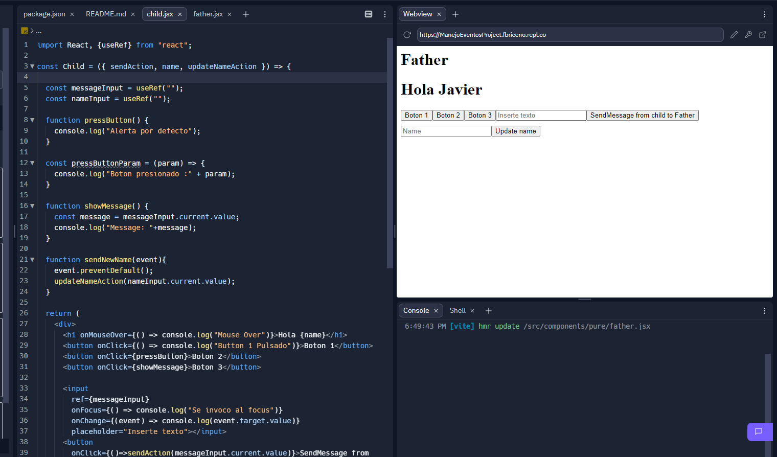 GitHub - fjavier/React-ManejoEventosProject