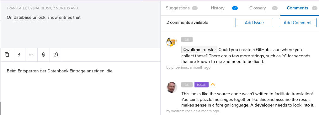 Untranslatable: Showing expired entries on database unlock · Issue #7787 · keepassxreboot ...