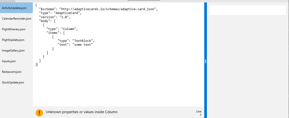 [Parser] Column outside columnset may render · Issue #1902 · microsoft/AdaptiveCards · GitHub