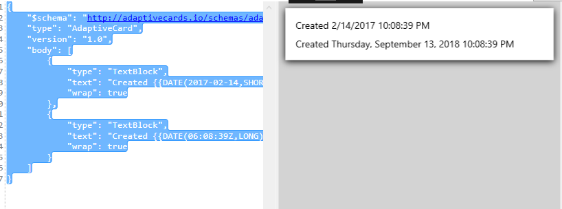 [Parser] .NET accepts different formats for DateTime · Issue #1915 · microsoft/AdaptiveCards ...