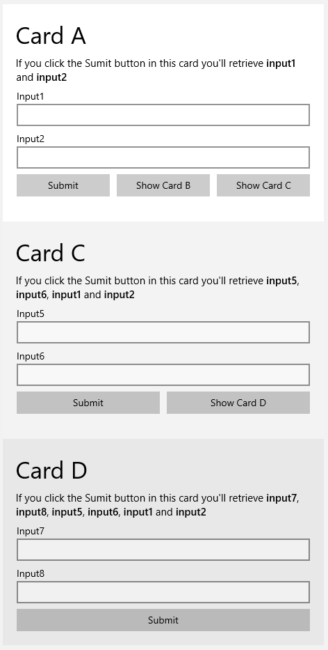 [Inconsistency][Action.ShowCard] Javascript only renders one level of ShowCards · Issue #4233 ...