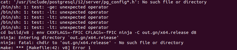Installing plv8 on postgres 12.5 Ubuntu 20.4 · Issue #425 · plv8/plv8 · GitHub