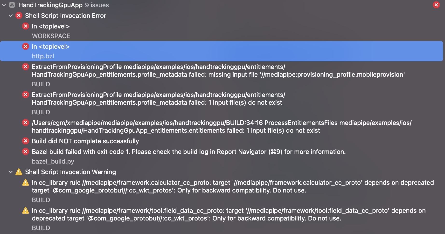 The need of Provisioning Profile for iOS project · Issue #3599 · google-ai-edge/mediapipe · GitHub