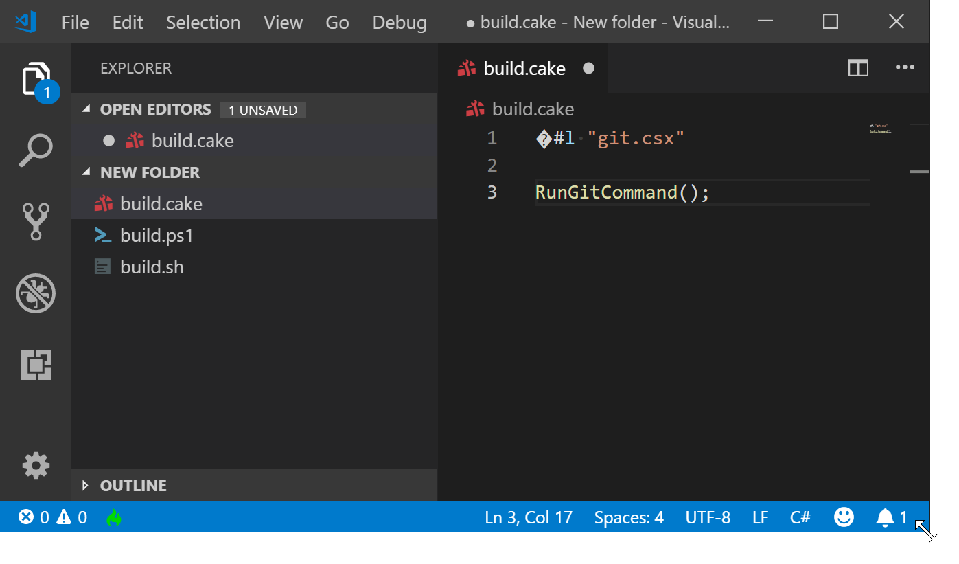 Cannot place #load directive in the first line of cake file. · Issue ...