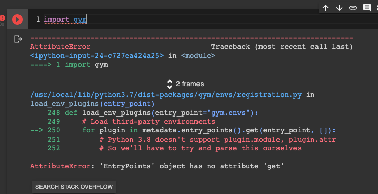  Bug Report Importlib metadata V5 0 Breaks Registration py Issue 3119 Openai gym GitHub