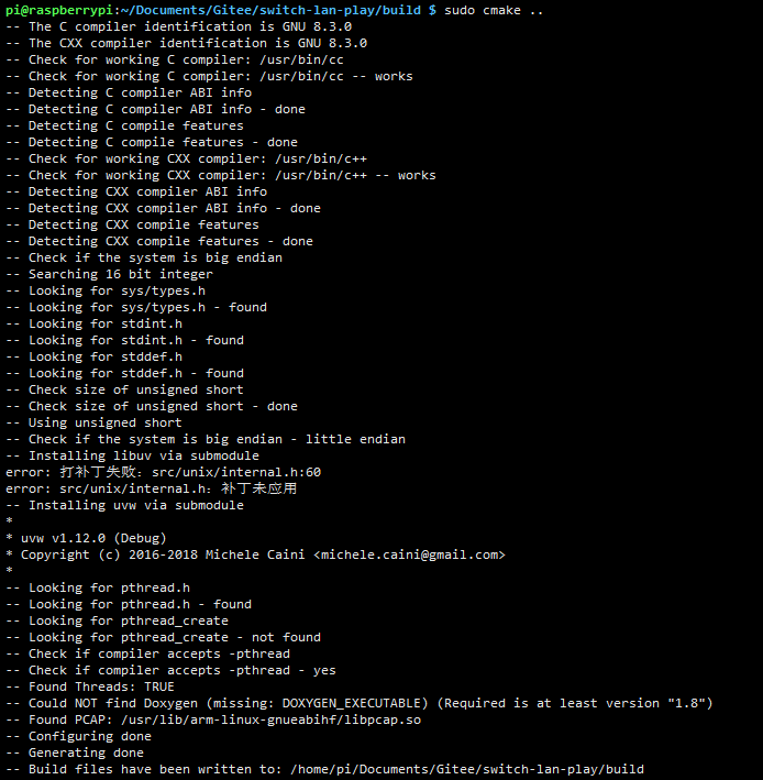 树莓派3b+ raspbian 编译后运行失败 · Issue #65 · spacemeowx2/switch-lan-play · GitHub