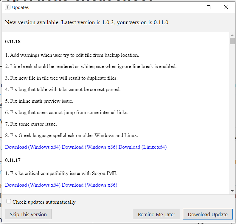 Buttons in Update Screen not responding · Issue #4888 · typora/typora-issues · GitHub