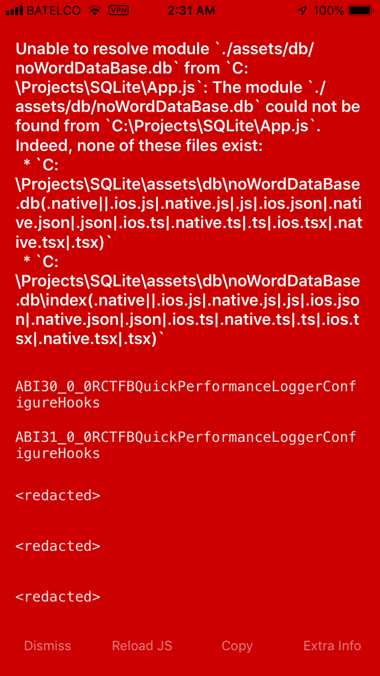 Unable to load database file · Issue #279 · expo/expo-cli · GitHub Unable to load database file · Issue #279 · expo/expo-cli · GitHub